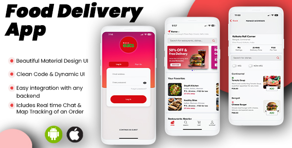 Ionic 8 Customer Food Delivery App Ui Template Standalone And Ngmodule
